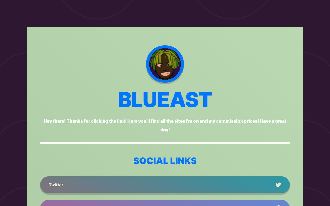 Blueast’s Commissions and Social Links